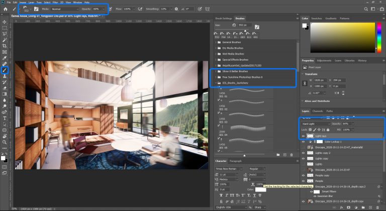 Chapter 20. Photoshop – Advanced rendering post-production – Tutorials of Visual Graphic ...