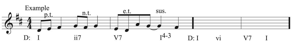 10.6 Part Writing, Non-Chord Tones: Sight Singing exercises ...